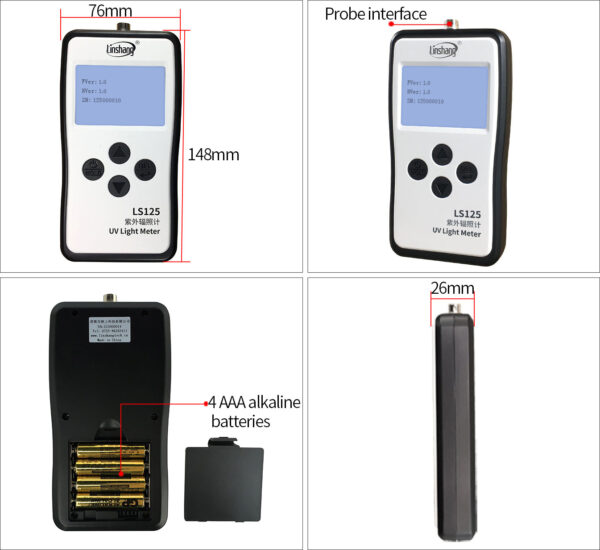 Linshang LS125 Multi Probe UV Light Meter - Shenzhen Nuoi Technology Co ...